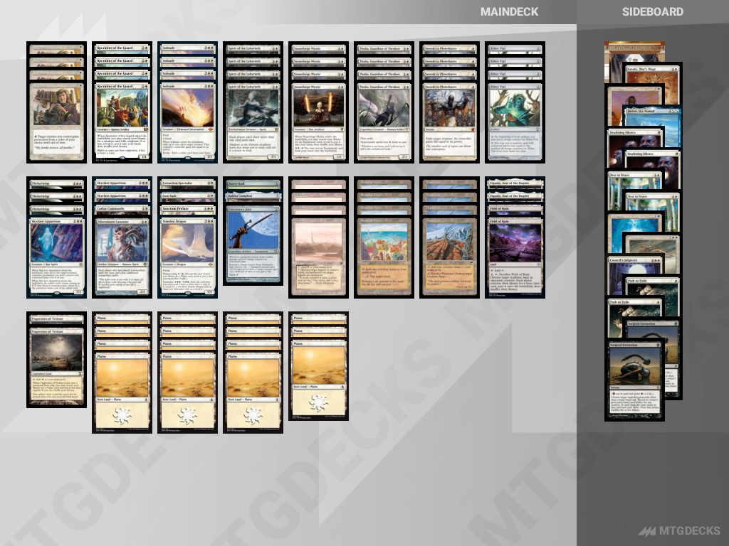 Legacy Mono-White Stoneblade deck by Matt Muckle • MTG DECKS
