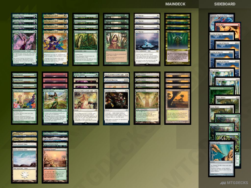 Modern Enchantress deck by Hung Kai Yang • MTG DECKS