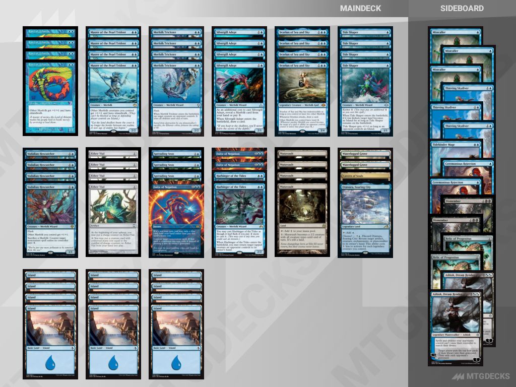 Modern Merfolk deck by Tsubasa Tashiro • MTG DECKS