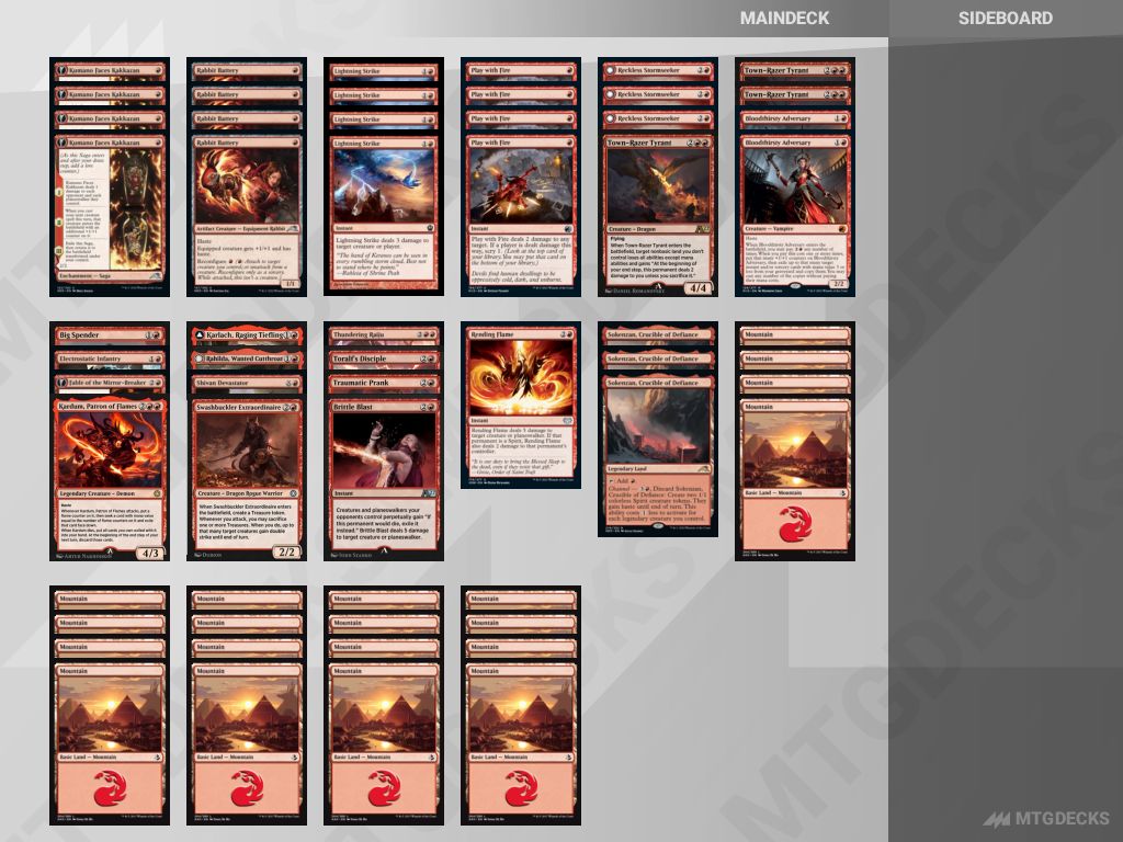 Arena Alchemy Strike Strike Strike deck by Ryudoz • MTG DECKS