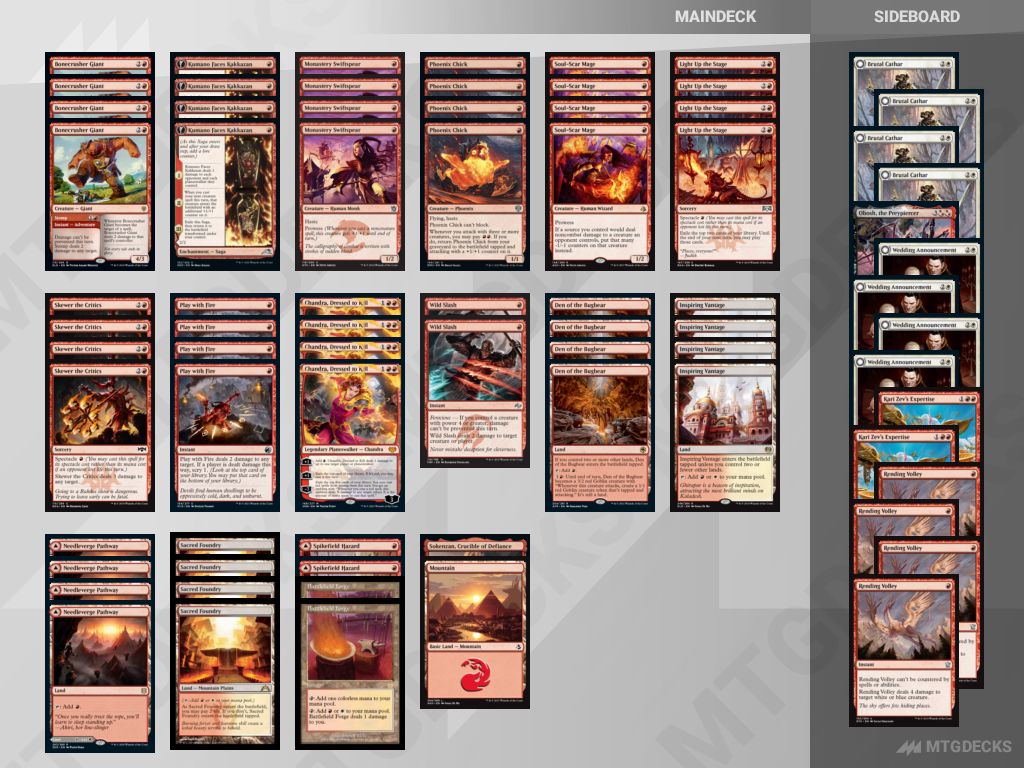 Pioneer Red Wedding deck by tandy • MTG DECKS