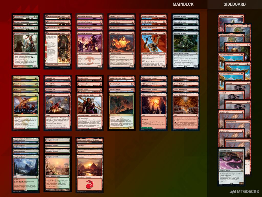 Pioneer Mono Red deck by koshimoto haruki • MTG DECKS
