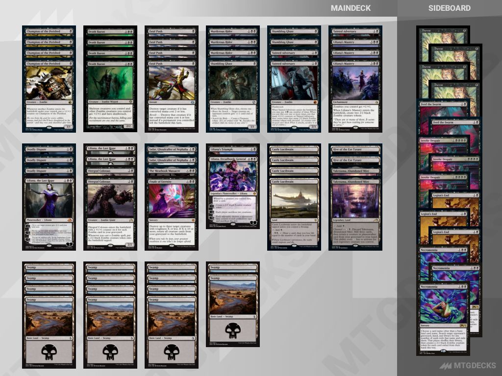 Pioneer Zombie deck by Hatanaka Mana • MTG DECKS
