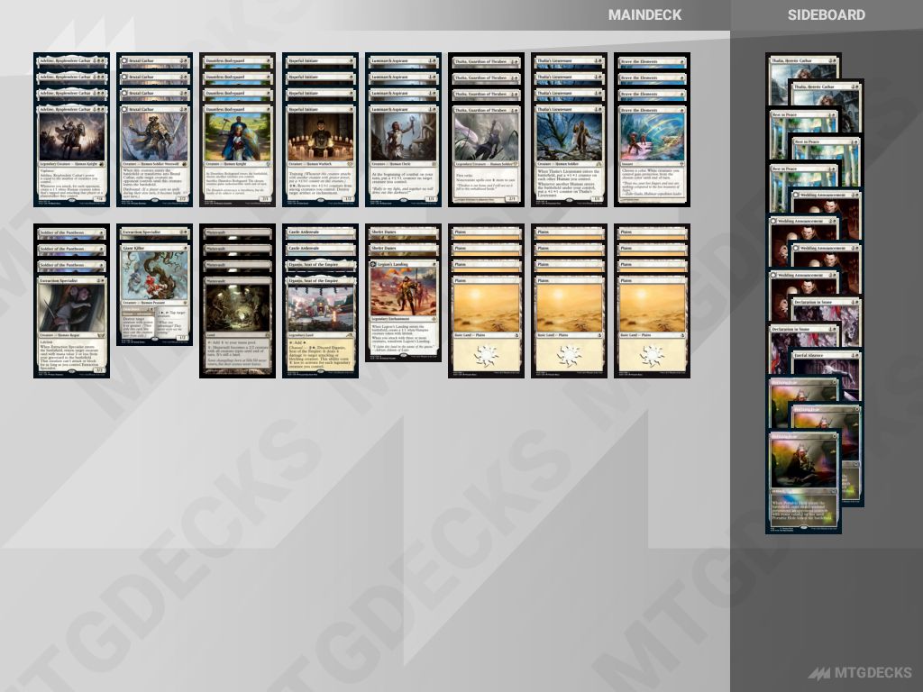 Pioneer White Weenie deck by colesmith • MTG DECKS