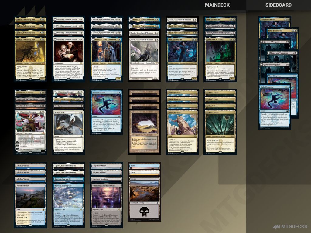 Arena Standard Vegan Esper Legends deck by LordKaiju_2 • MTG DECKS