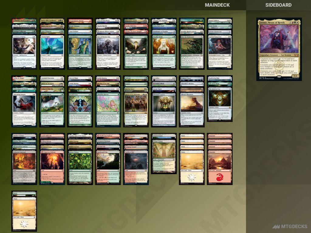 Historic-Brawl You And what Army jetmir tokens deck by SunSetZero • MTG ...