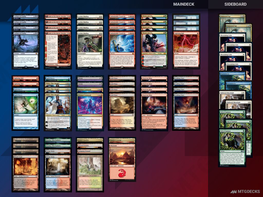 Modern Five-Color Indomitable Creativity deck by Diego Valdivia • MTG DECKS
