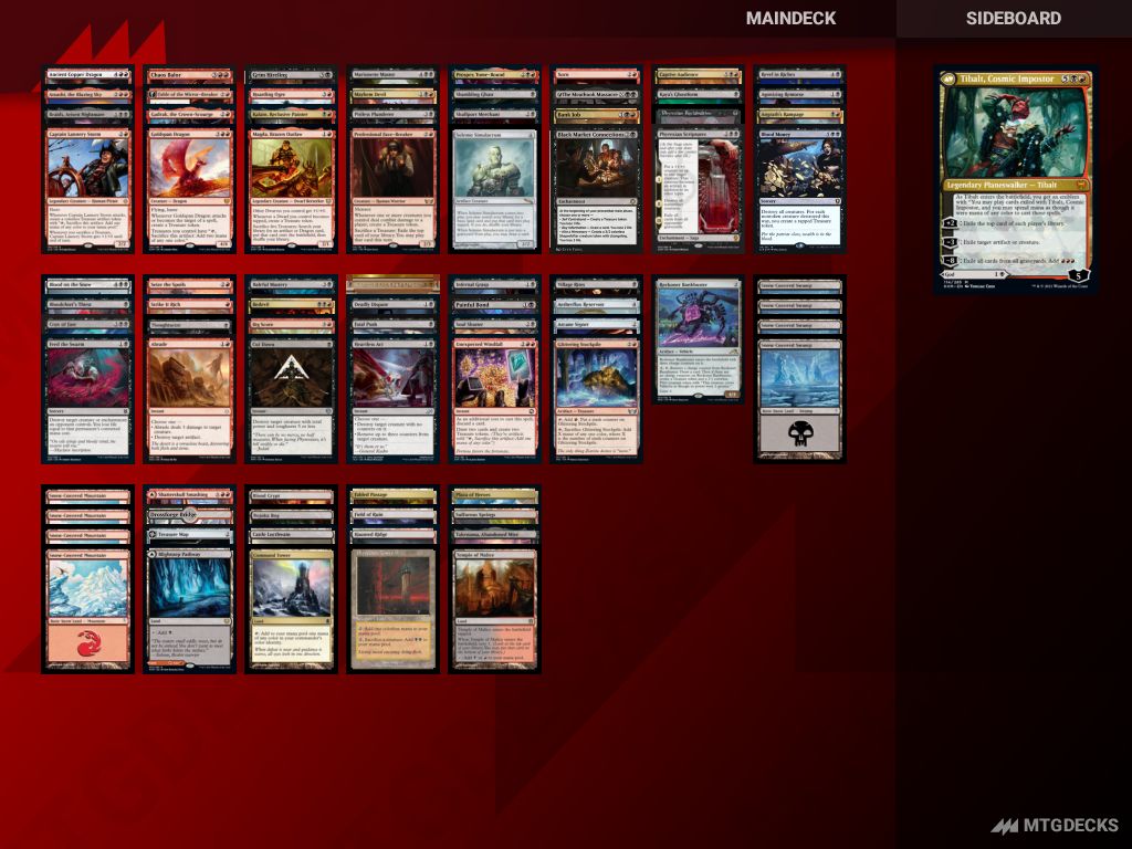 Historic-Brawl Tibalt, Cosmic Imposter deck by MTGGnome • MTG DECKS