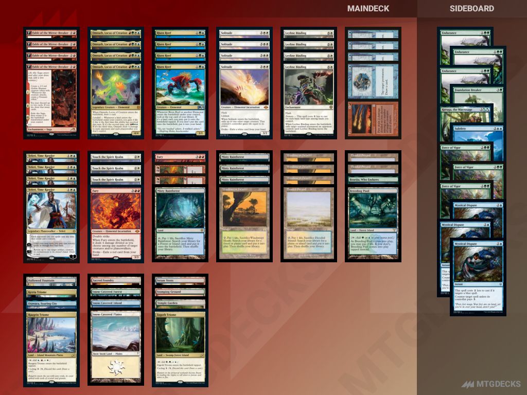 Modern 5c Omnath Elementals deck by mike_devo • MTG DECKS