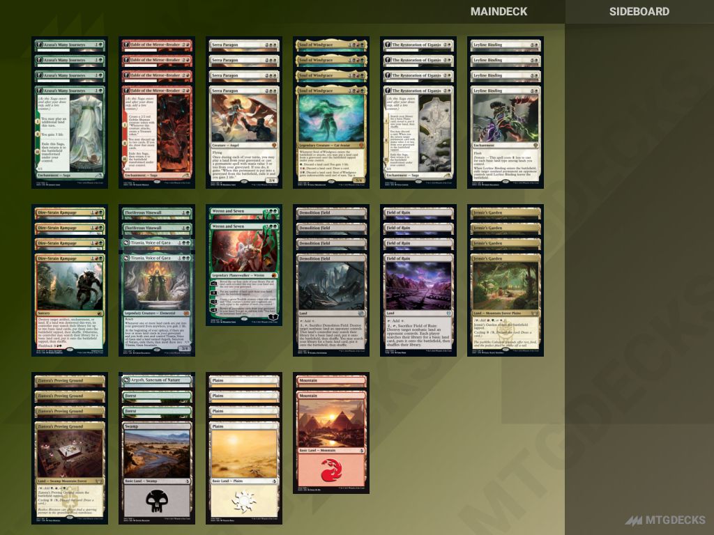 MTG Standard Dominaria United 4 Color Lands top decks • MTG DECKS