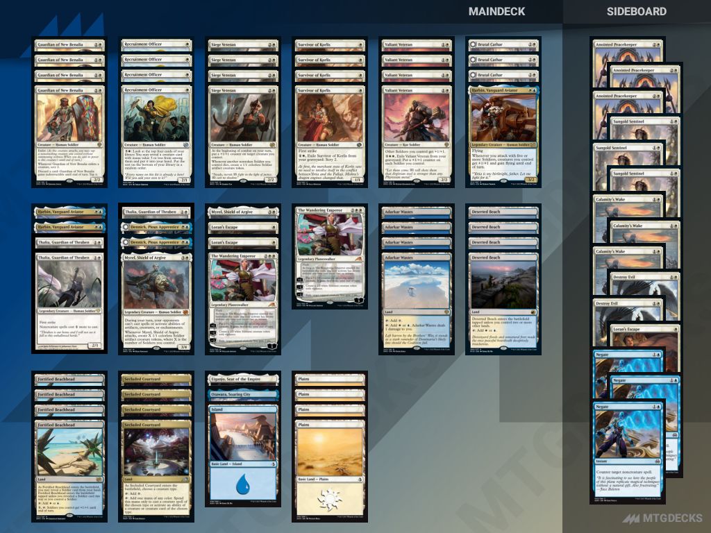 Standard Azorious Soldier deck by CaptMalamute • MTG DECKS