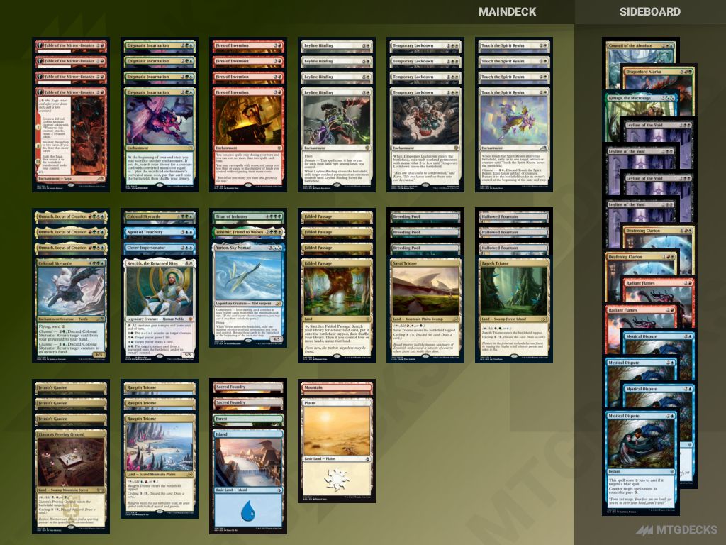 Pioneer Enigmatic Incarnation deck by Okamura Naomichi • MTG DECKS