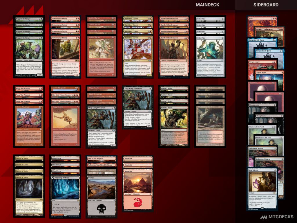 Modern Goblins deck by Mewnik • MTG DECKS