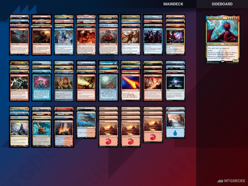 Commander Red/Blue Dragons deck by Voodoster • MTG DECKS