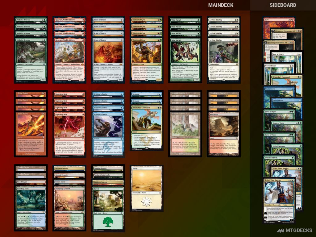 Modern Five-color Zoo deck by Allan Oca • MTG DECKS