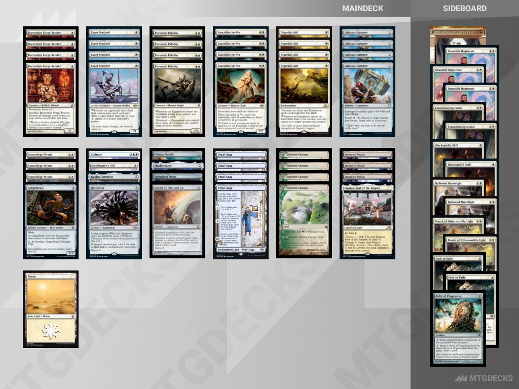 Modern Hammer Time deck by pedrogush • MTG DECKS
