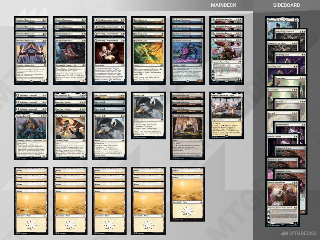 Arena Standard Mono-White Aggro deck by Nori Li • MTG DECKS
