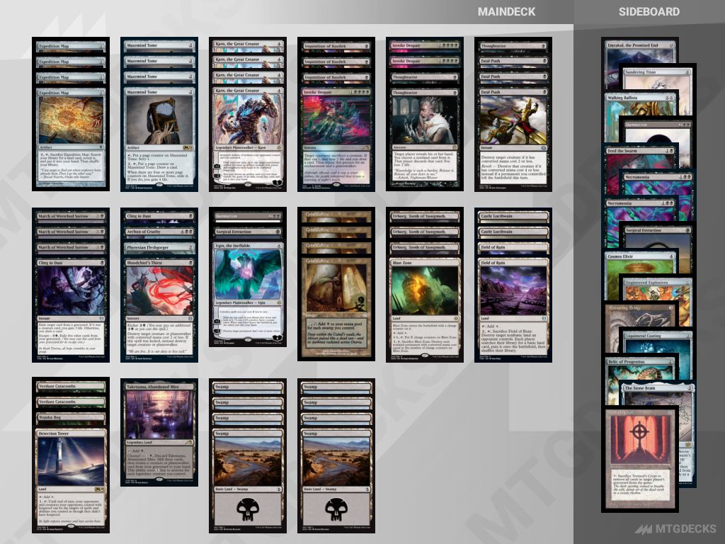 Modern Mono Black deck by シズヤ ケイスケ • MTG DECKS