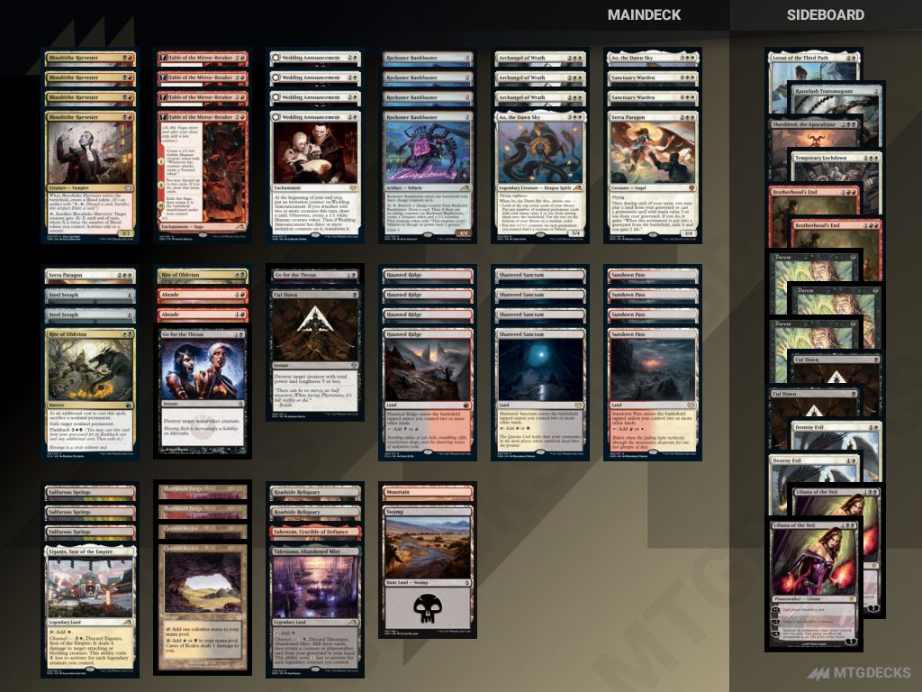 Standard 赤白黒ミッド deck by HUNG KAI YANG • MTG DECKS