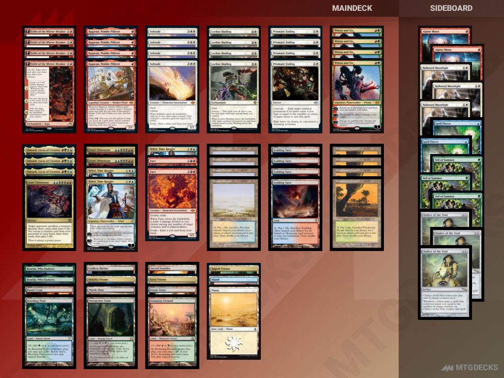 Modern Five-color Control deck by Ethan Solomon • MTG DECKS