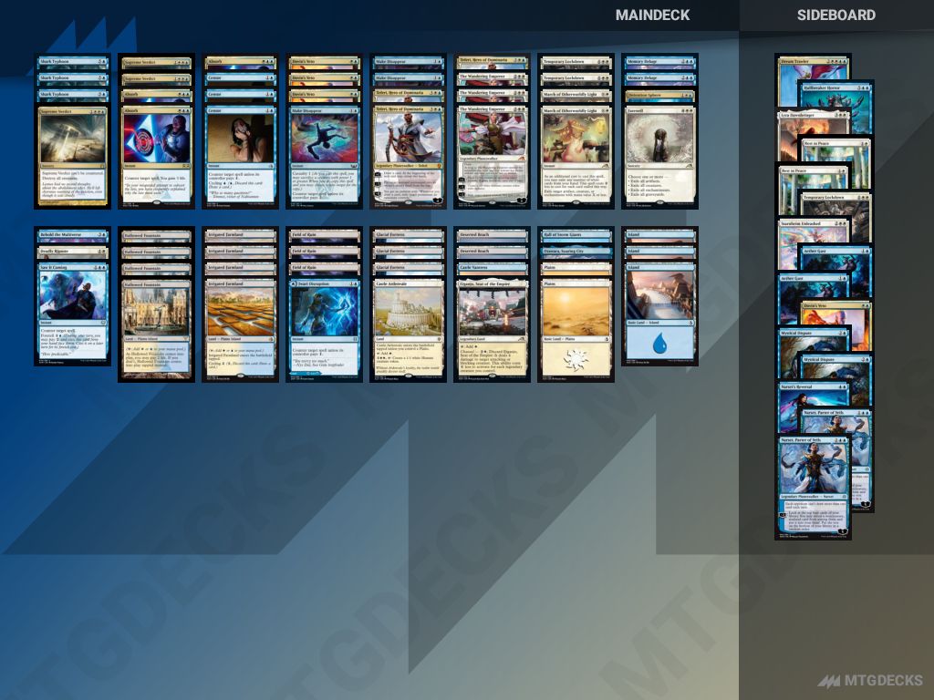 Pioneer Uw Control deck by Manuel Mello • MTG DECKS