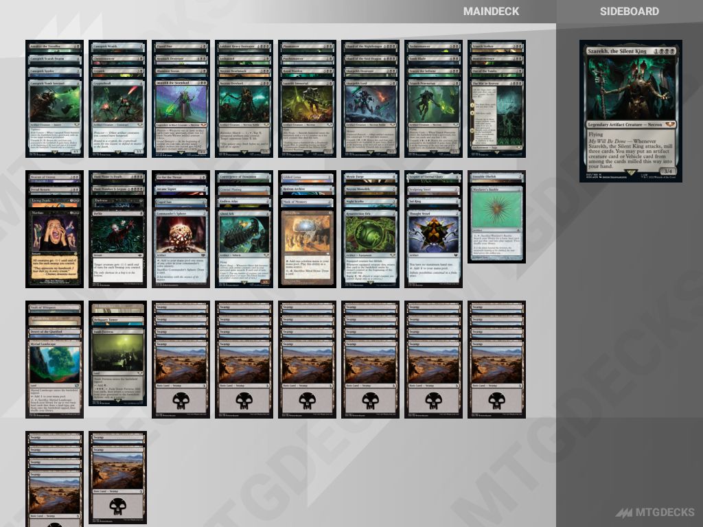 Commander Necron Dynasties deck by setroc • MTG DECKS