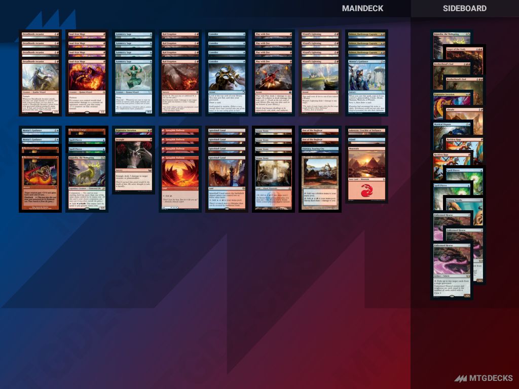 Arena Historic Wizards (Note: Roil Eruption = Static Dischar deck by ...