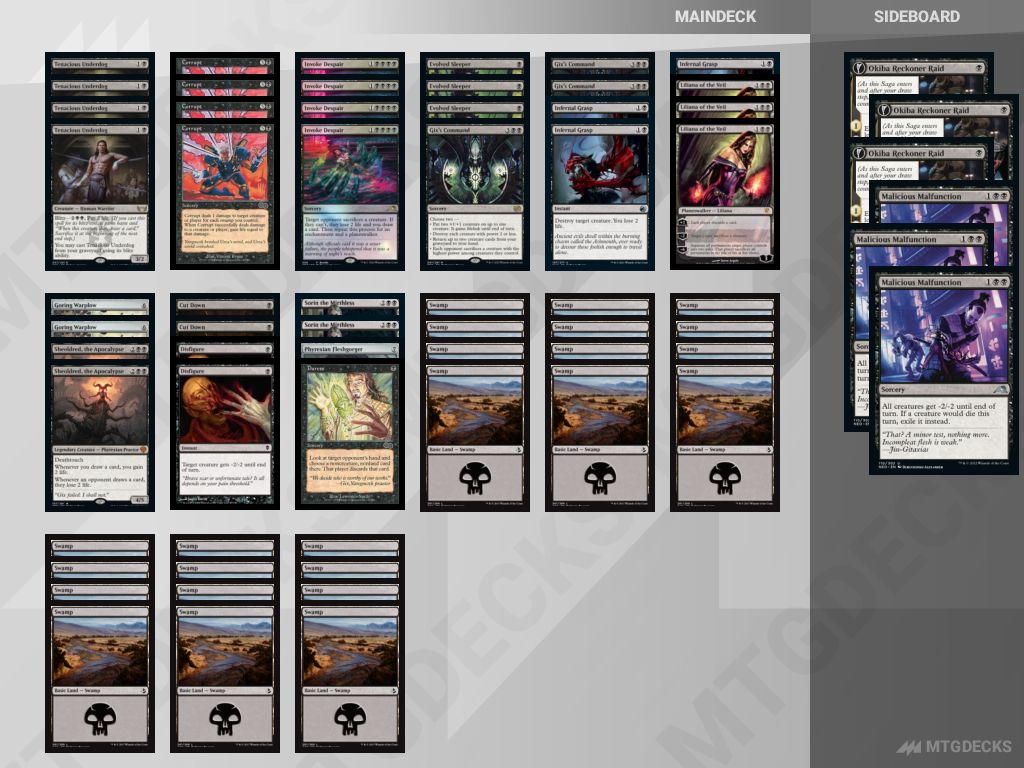 Arena Standard Table Flip (original) deck by AshenFenix • MTG DECKS