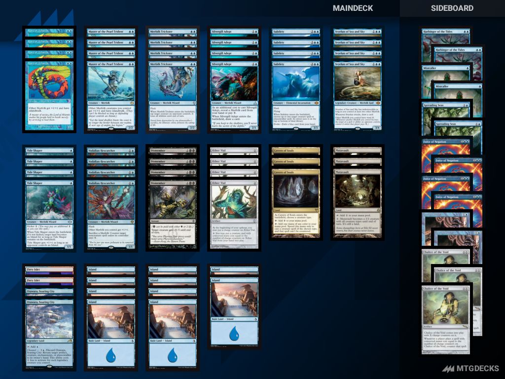 Modern Merfolk deck by Hirata Akito • MTG DECKS
