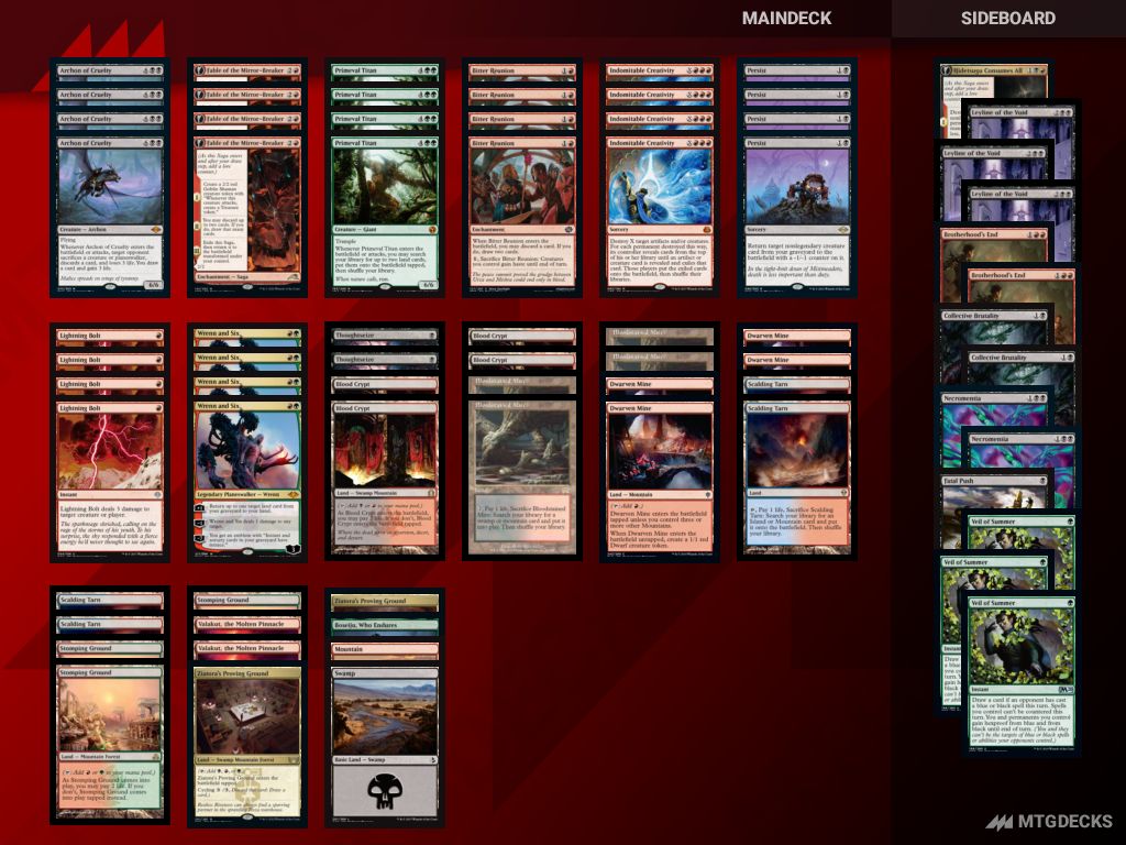 Modern Indomitable Creativity deck by Sorada Shohei@Team23 • MTG DECKS