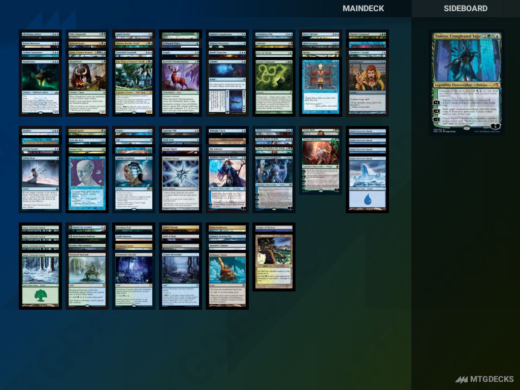 Historic-Brawl Tamiyo, Compleated Sage | Historic Brawl deck by ...