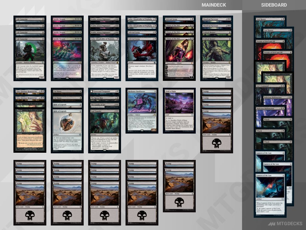 Standard Mono Black deck by Muraoka Hiroaki • MTG DECKS
