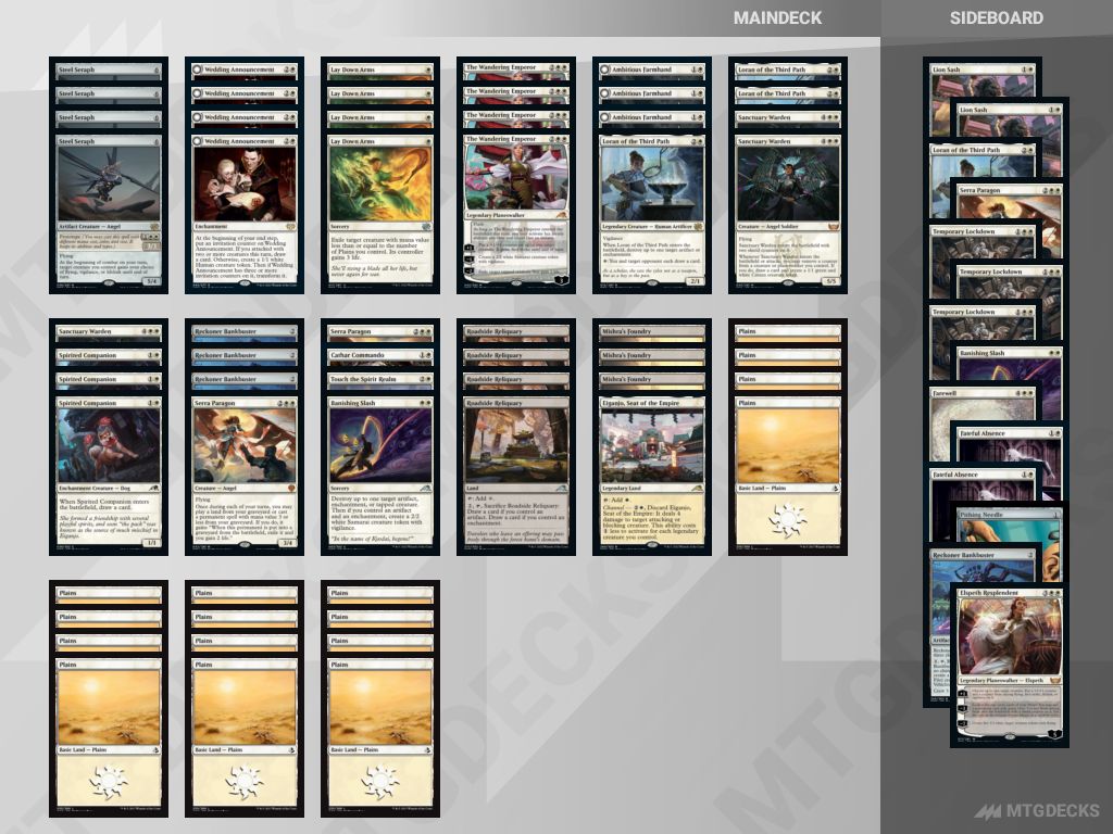Standard Mono White Midrange deck by Ivan_Draw_Go • MTG DECKS