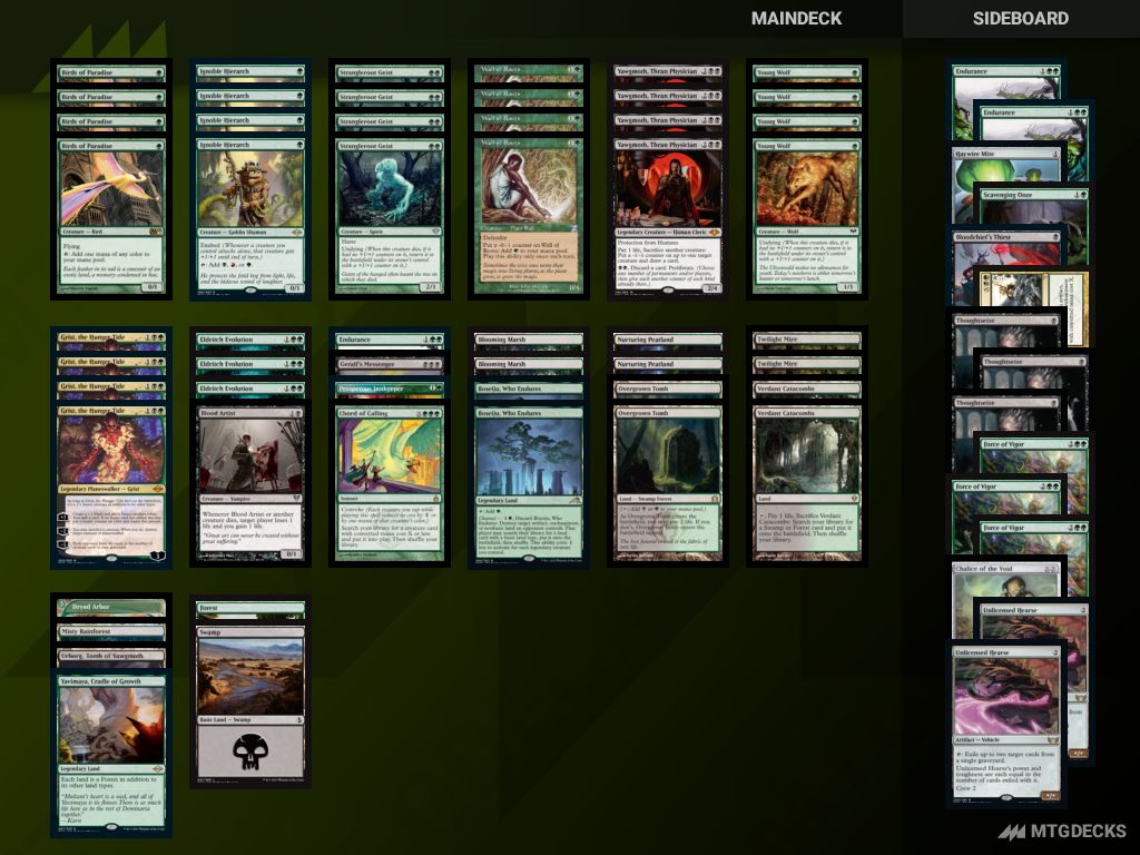 Modern Yawgmoth Evolution deck by Deucebuckbuck • MTG DECKS