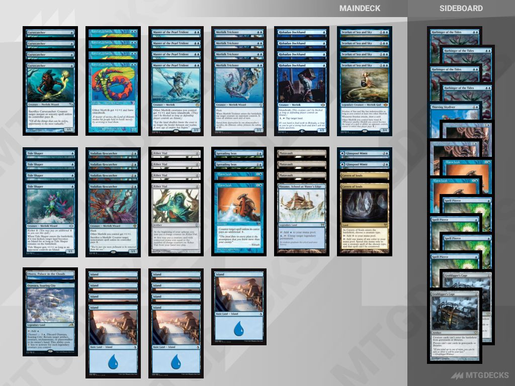 Modern Merfolk deck by thekidmandude • MTG DECKS