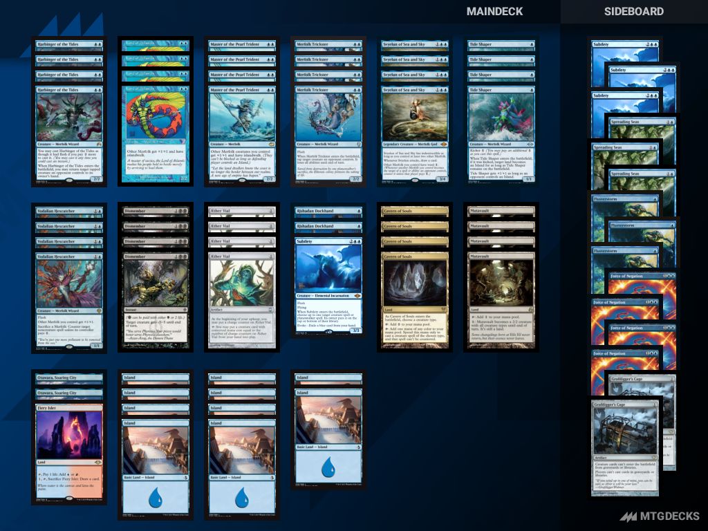 Modern Merfolk deck by Nikolas Lombardi • MTG DECKS