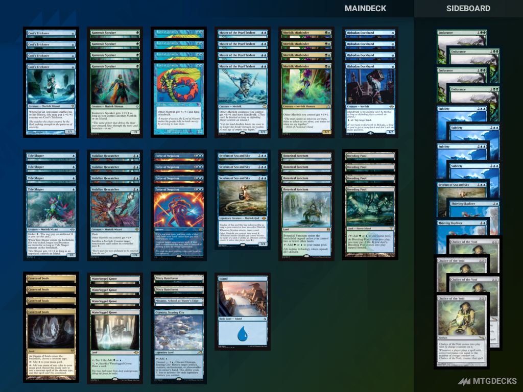 Modern Merfolk deck by RedLeader_91 • MTG DECKS
