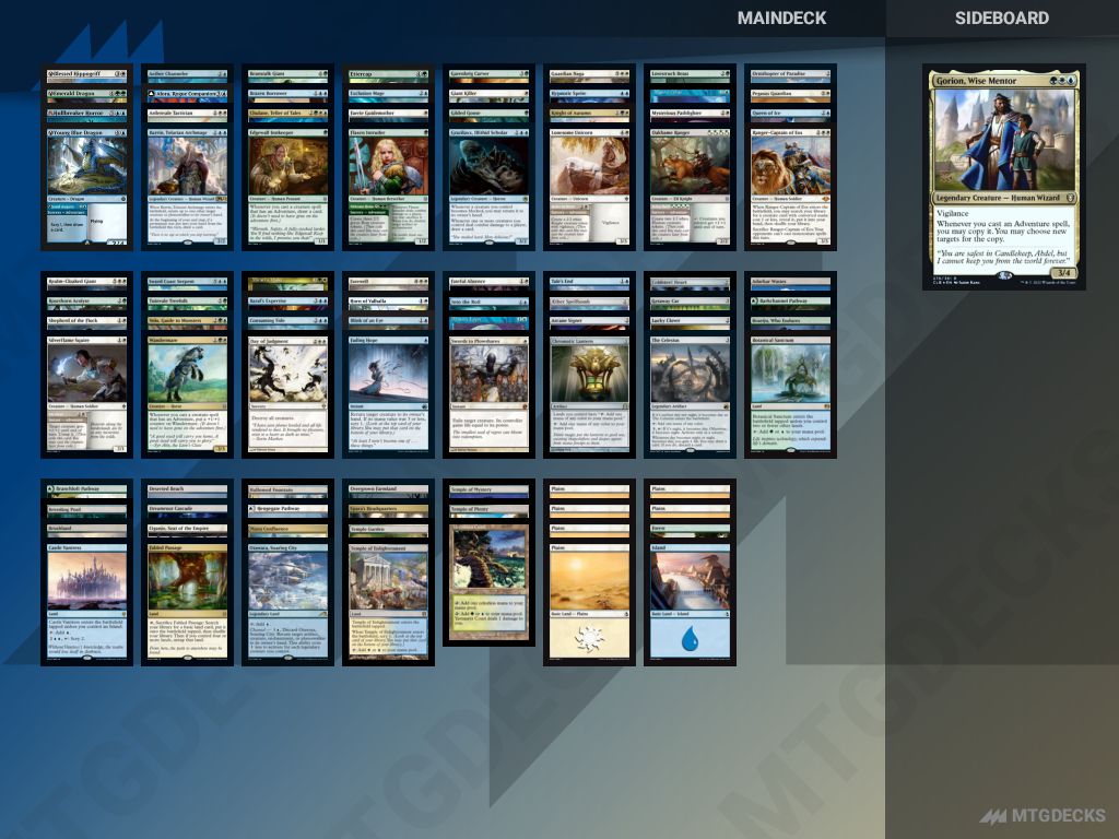 Historic-Brawl Gorion Adventures!!! deck by BrazorobotMTG • MTG DECKS