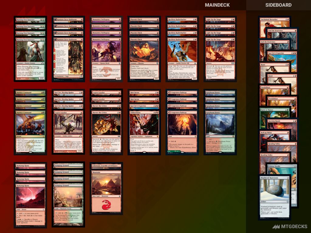 Pioneer Atarka Red deck by kohonm • MTG DECKS