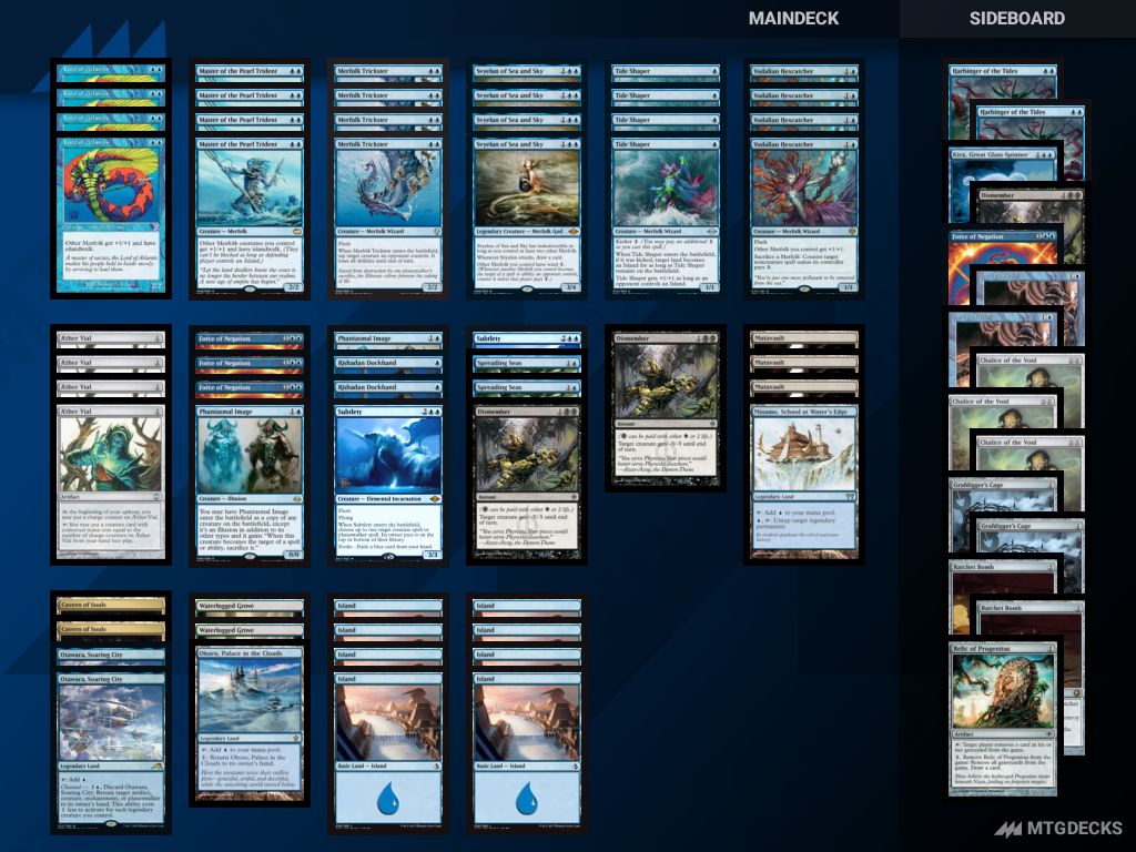 Modern Merfolk deck by Ueno Takashi • MTG DECKS