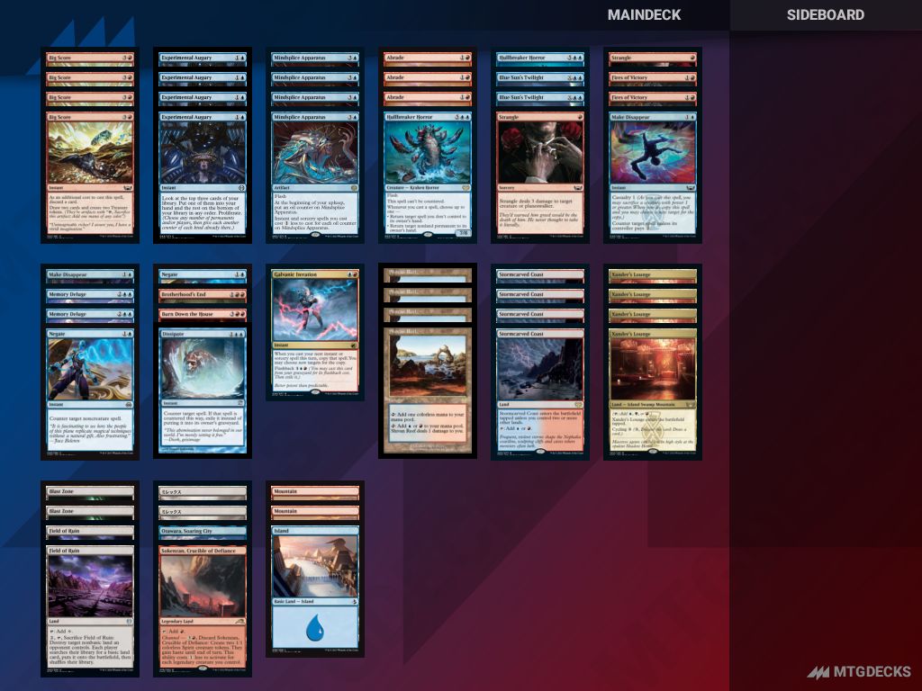 Standard UR Mind. Control deck by Rapsolo • MTG DECKS