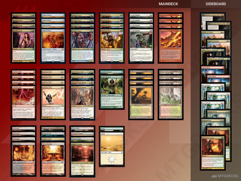Modern Five-color Zoo deck by Robert Morris • MTG DECKS