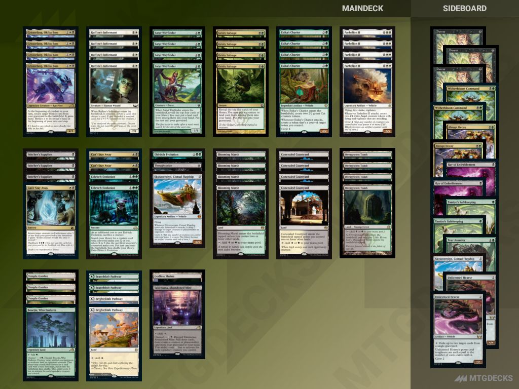 Pioneer Abzan Greasefang deck by Xuxa • MTG DECKS