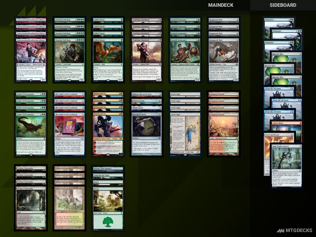 Modern rg food deck by crandankles • MTG DECKS