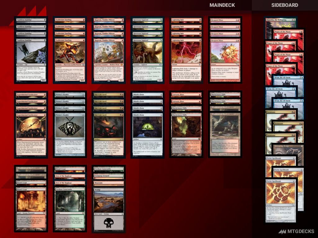 Modern Modern Rakdos 8-Squirrel by Evart Moughon deck by ...