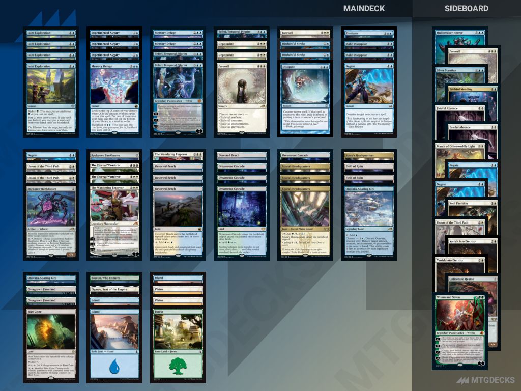 Arena Standard Azorius Control deck by Platinum-Mythic Rank Player ...