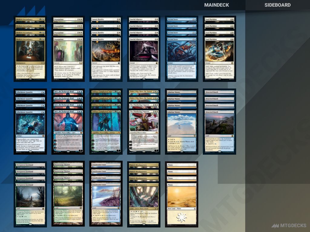 Standard MoJoe's Jace Mill Bant Control deck by mojoe_rogue • MTG DECKS