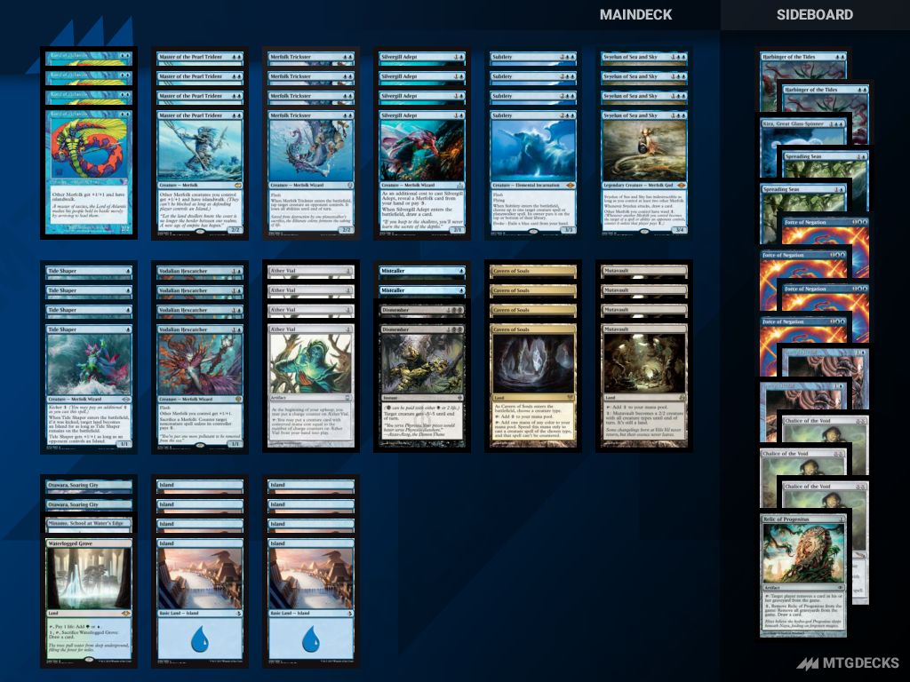 Modern Merfolk deck by Baozhong Xu@Team13 • MTG DECKS