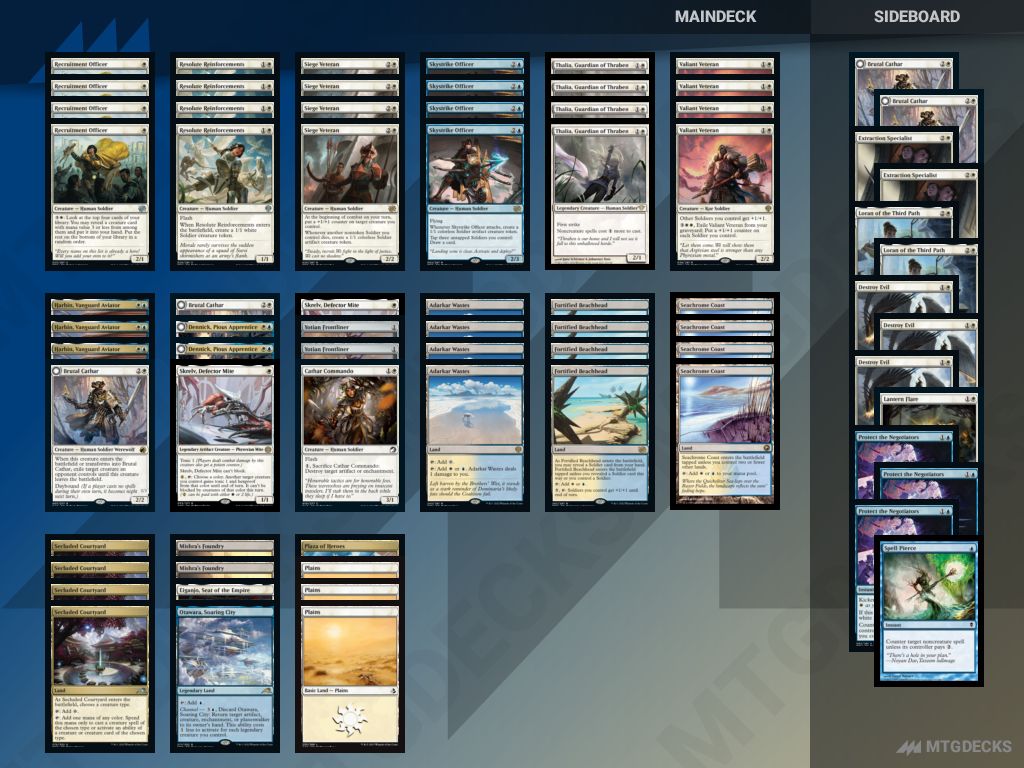 Standard Azorius Soldiers deck by Cabaca • MTG DECKS