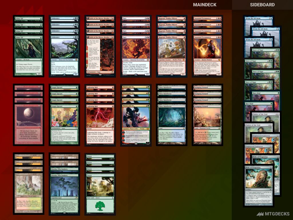 Modern RG Midrange deck by mike_devo • MTG DECKS